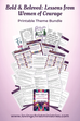 Bold & Beloved: Lessons from Women of Courage Printable Theme Bundle ...