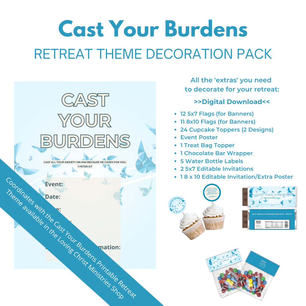 Cast Your Burdens Decoration Pack – Loving Christ Ministries