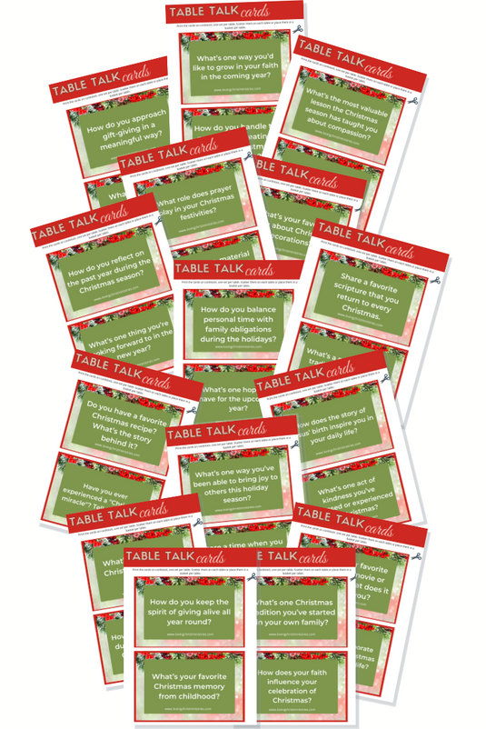 Christmas Table Talk Cards – Loving Christ Ministries