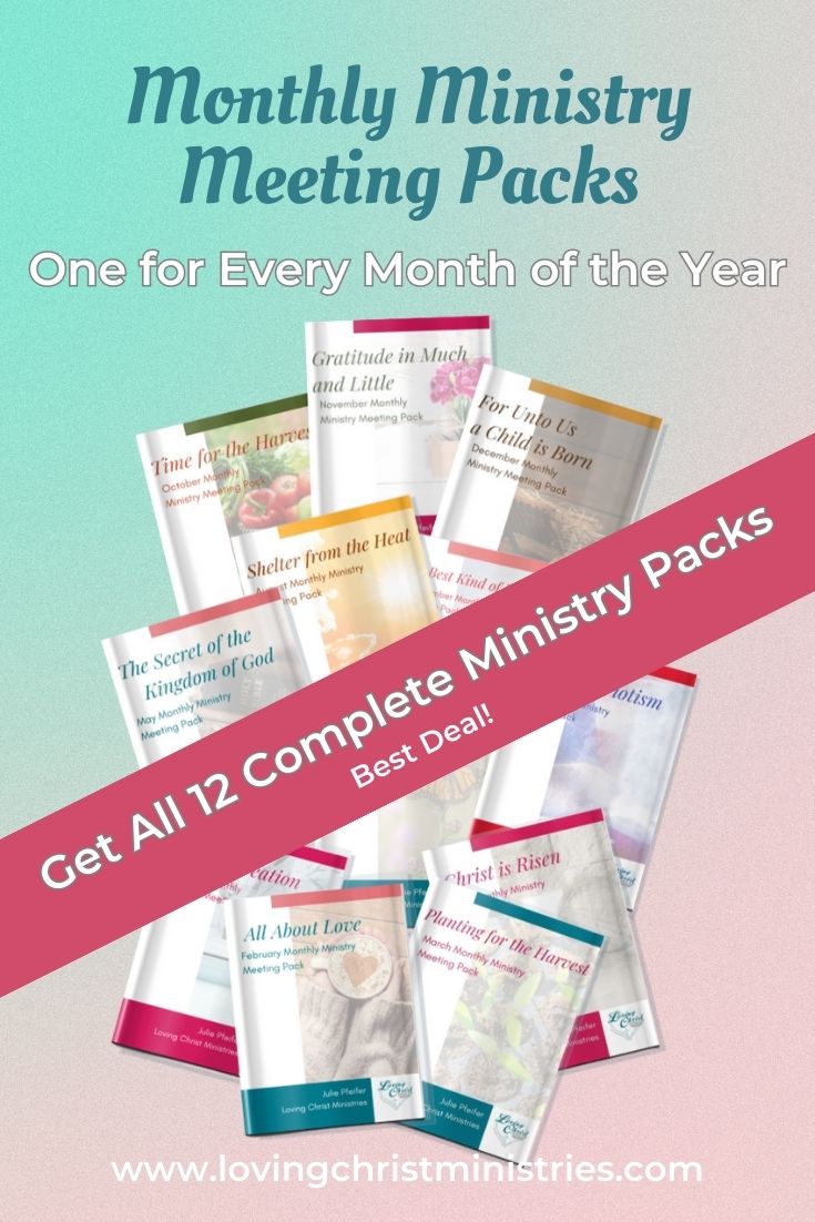 Collection of Monthly Ministry Meeting Packs {12 Months Done for You ...