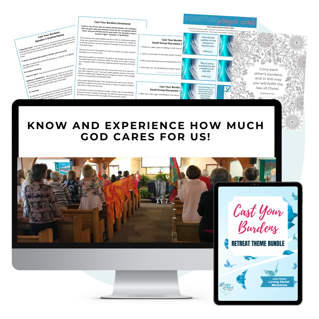 Cast Your Burdens Printable Theme Bundle – Loving Christ Ministries