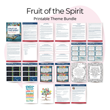 Fruit of the Spirit Printable Theme Bundle – Loving Christ Ministries