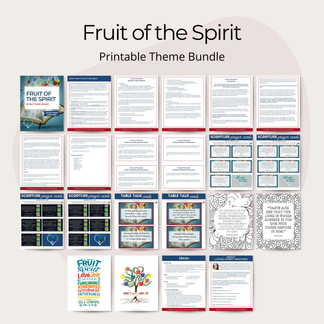 Fruit of the Spirit Printable Theme Bundle – Loving Christ Ministries