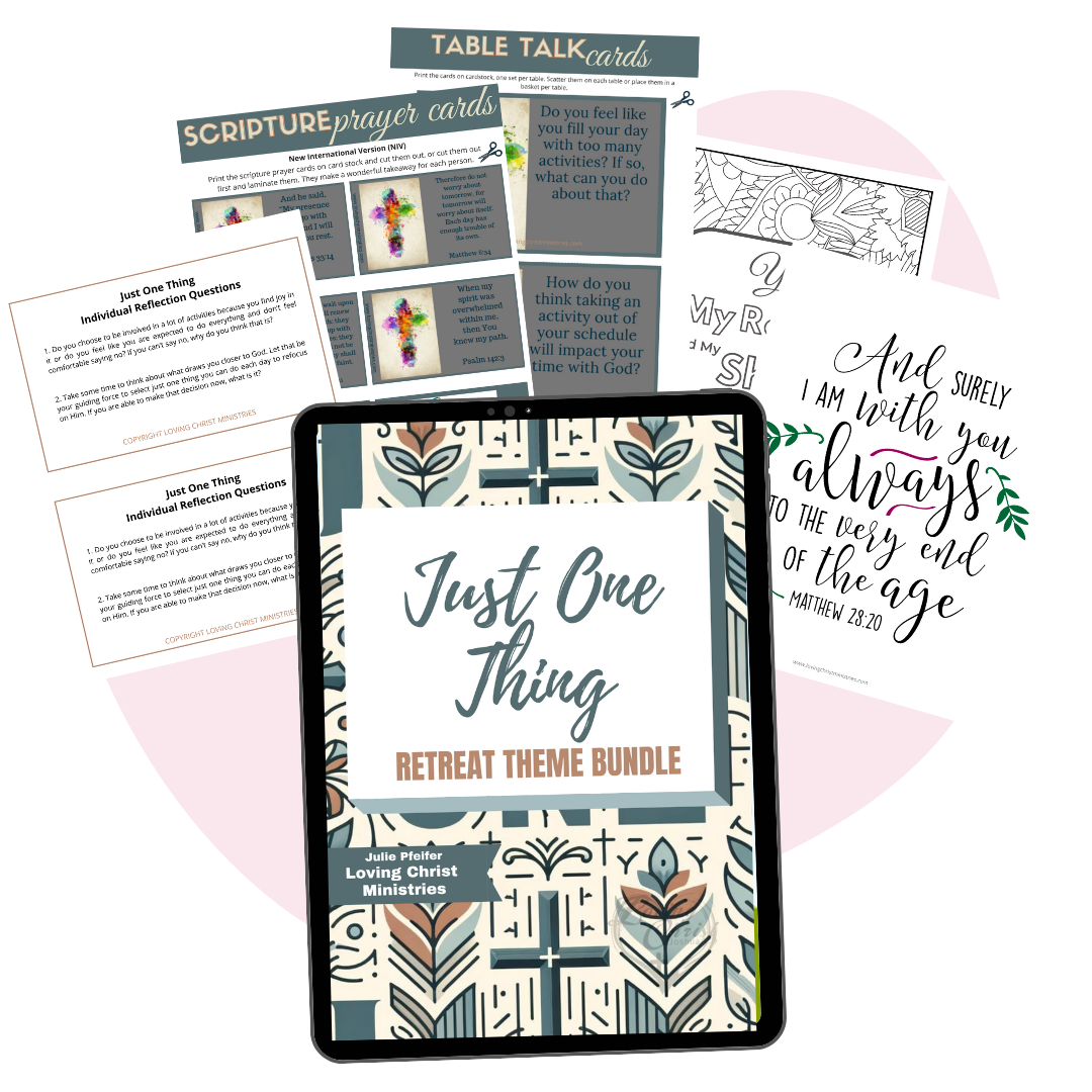 Just One Thing Printable Theme Bundle – Loving Christ Ministries