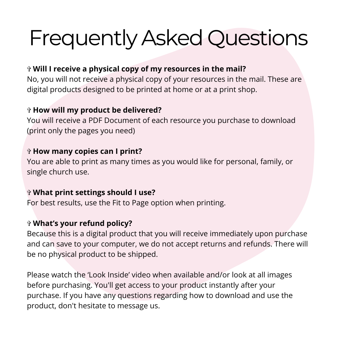 Just One Thing Printable Theme Bundle – Loving Christ Ministries