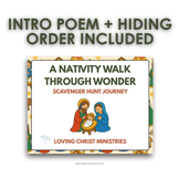 A Nativity Walk through Wonder - Scavenger Hunt for Women's Ministry ...