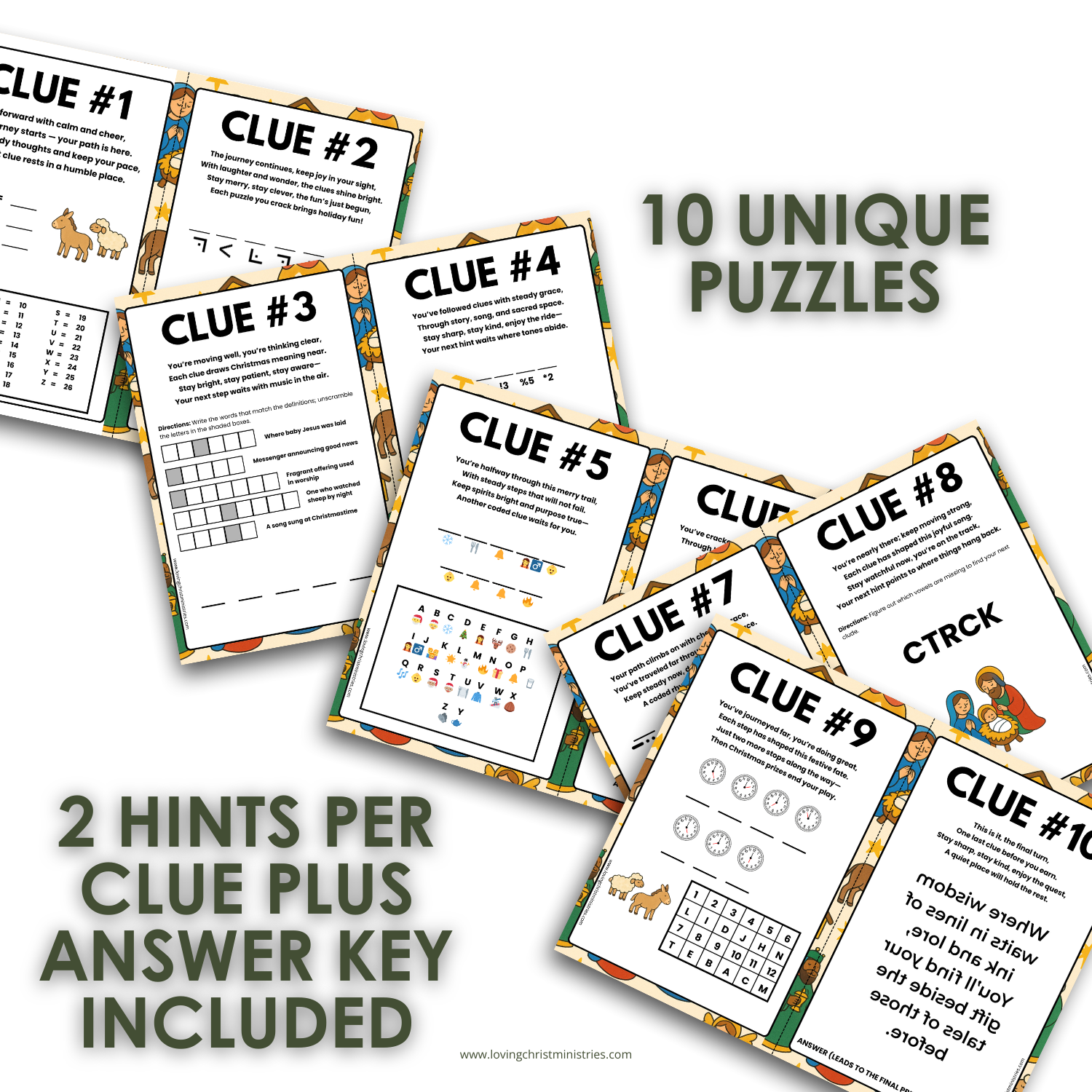 A Nativity Walk through Wonder - Scavenger Hunt for Women's Ministry ...