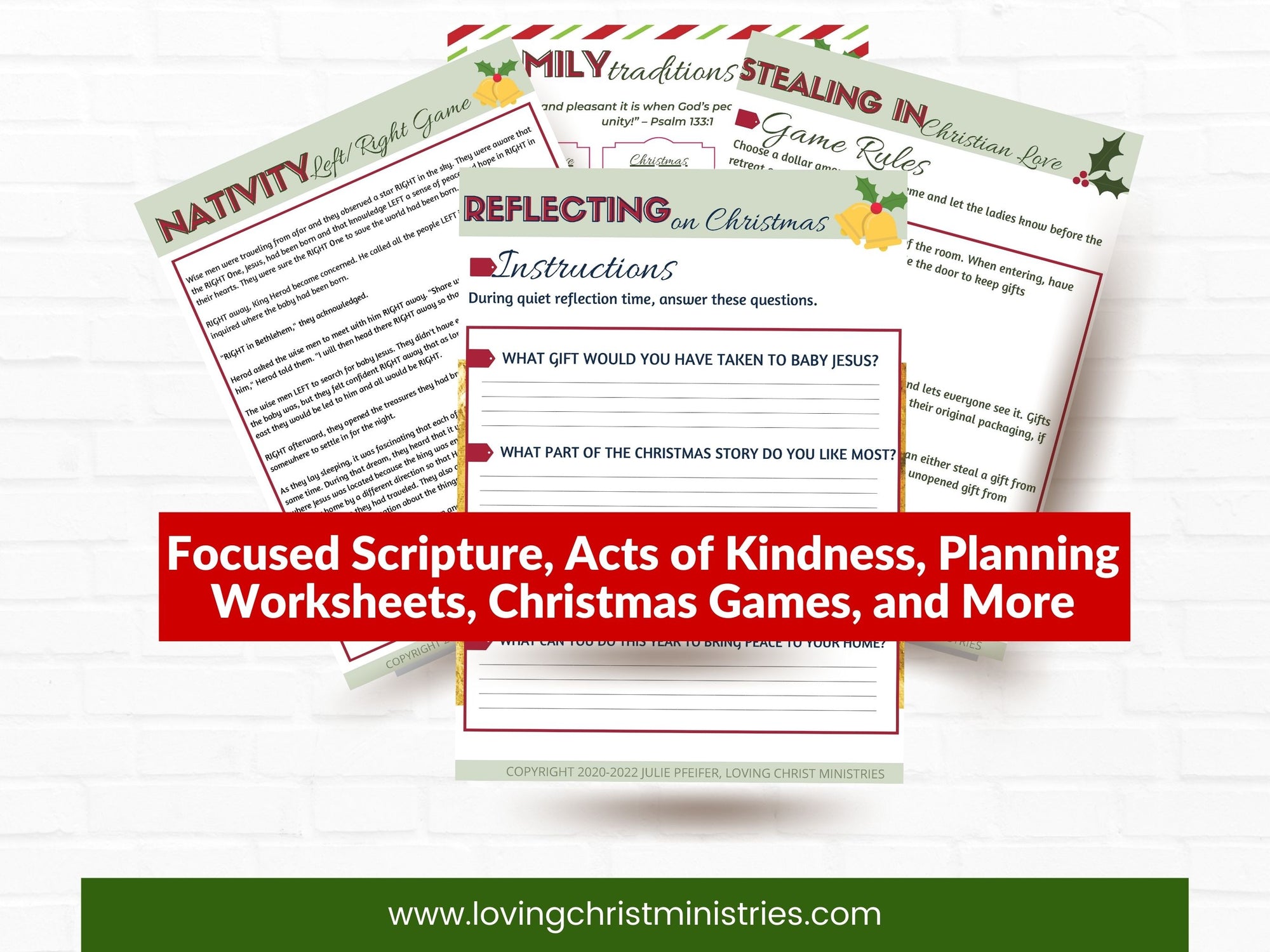 Connect with Christ this Christmas Bundle (40+ Pages) – Loving Christ ...