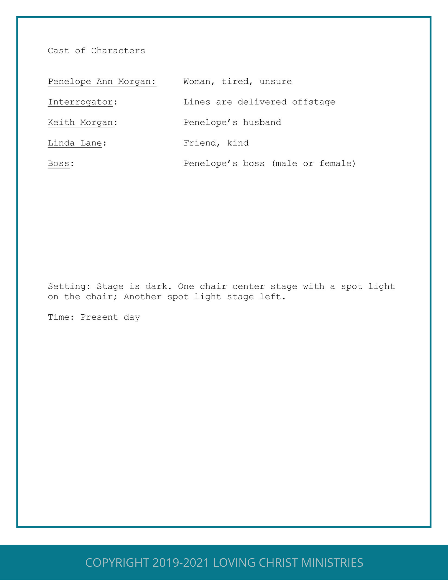 The Burden Police - Christian Skit – Loving Christ Ministries