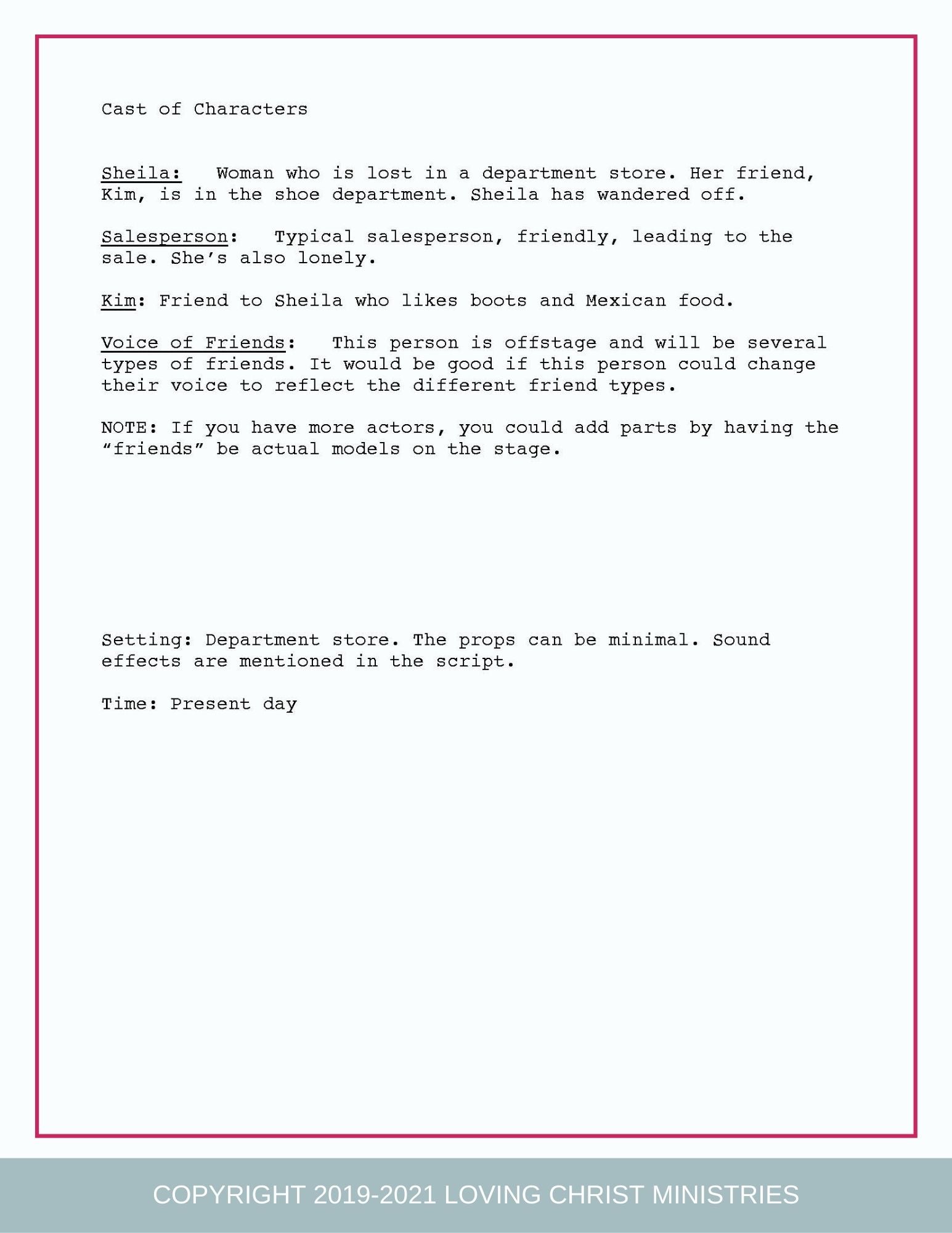 Priceless - Christian Skit – Loving Christ Ministries