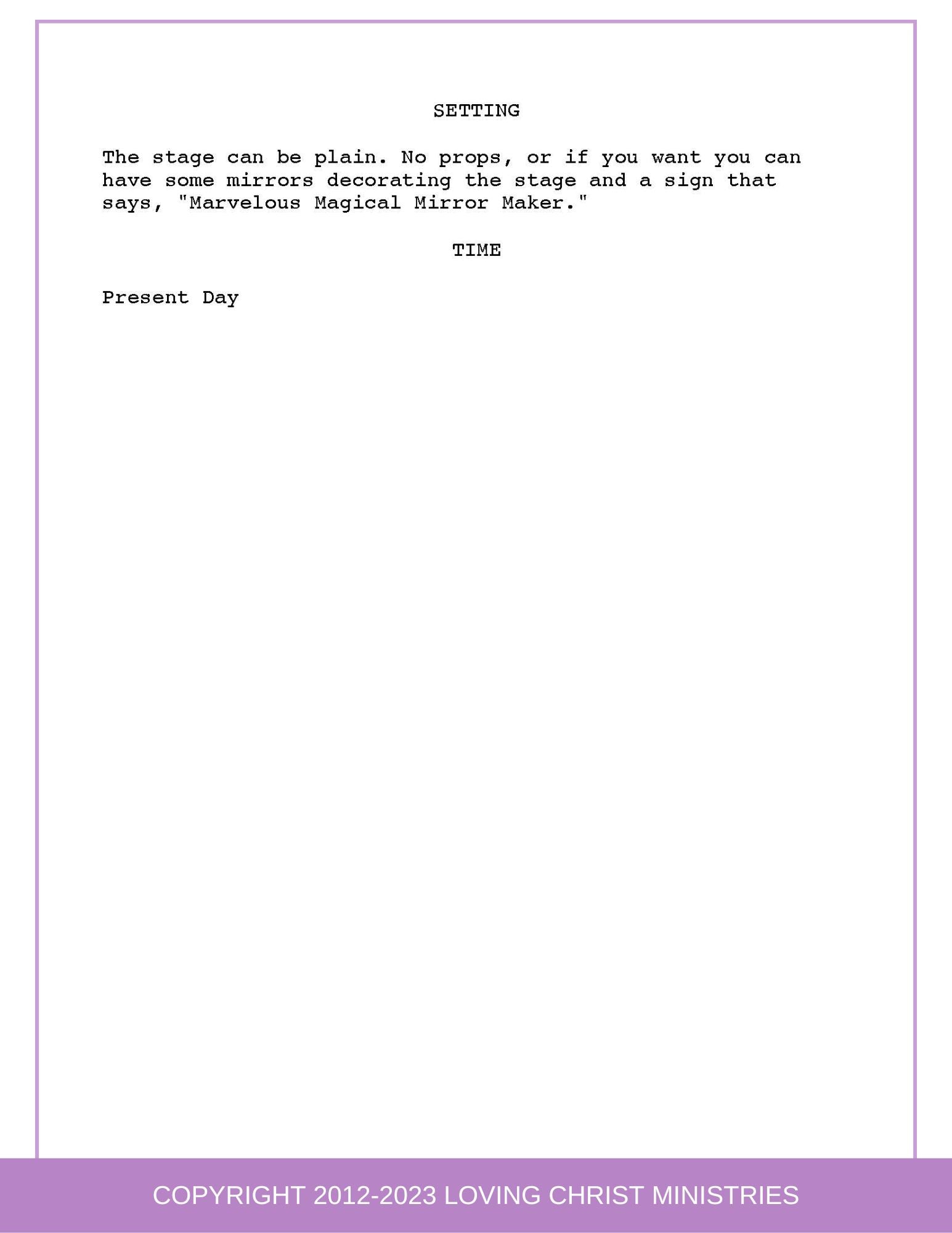 Wonderfully Made - Christian Skit – Loving Christ Ministries