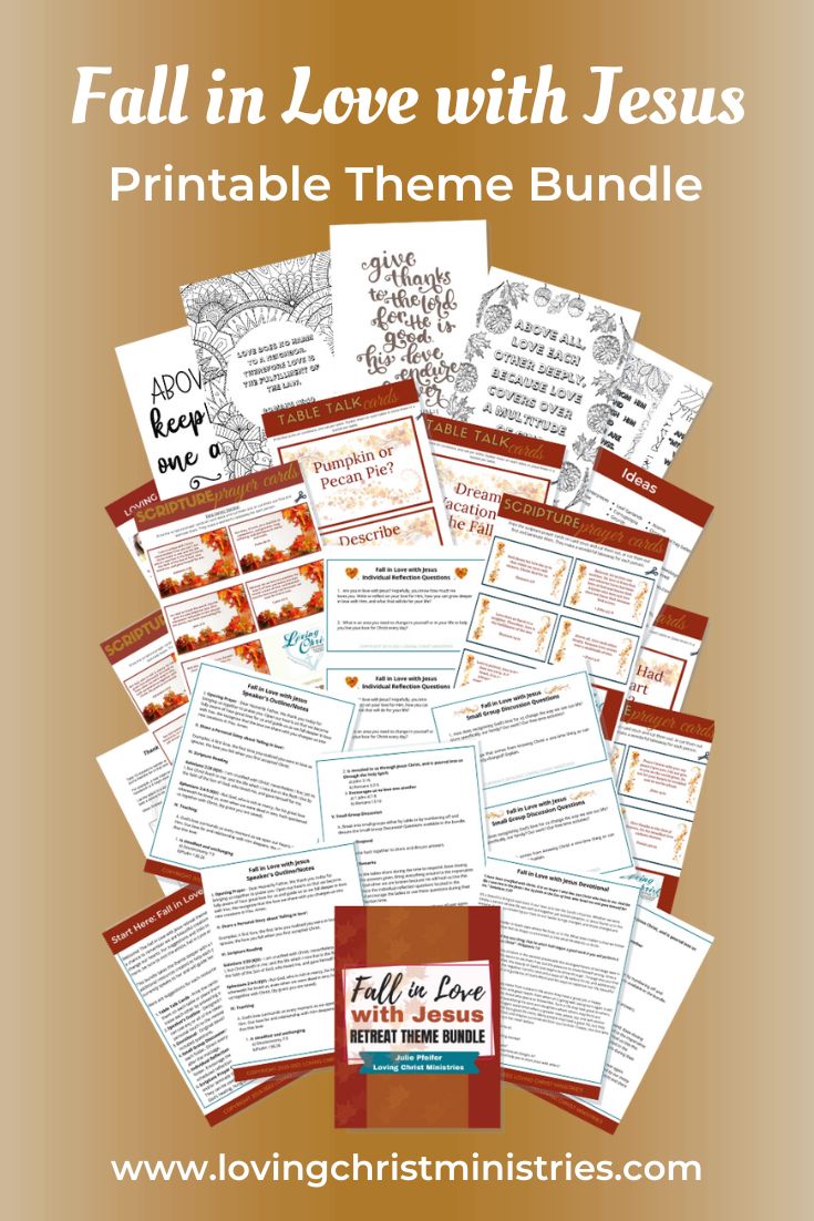 Fall in Love with Jesus Printable Theme Bundle – Loving Christ Ministries