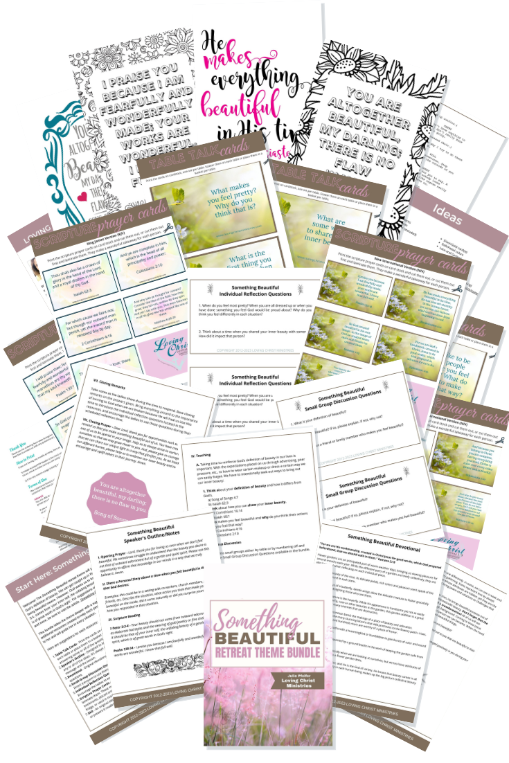Something Beautiful Printable Theme Bundle – Loving Christ Ministries